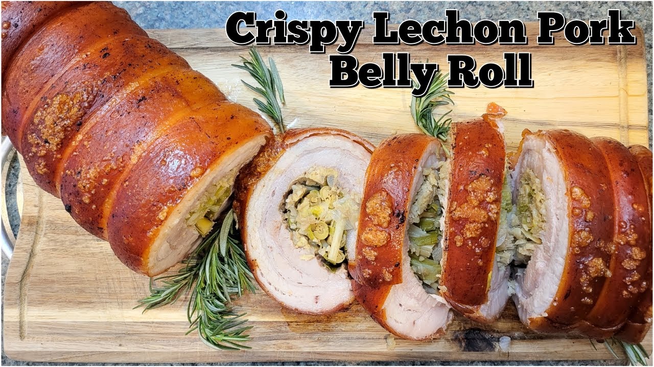 NEW: HOW TO COOK CRISPY LECHON PORK BELLY ROLL | FILIPINO LECHON # ...