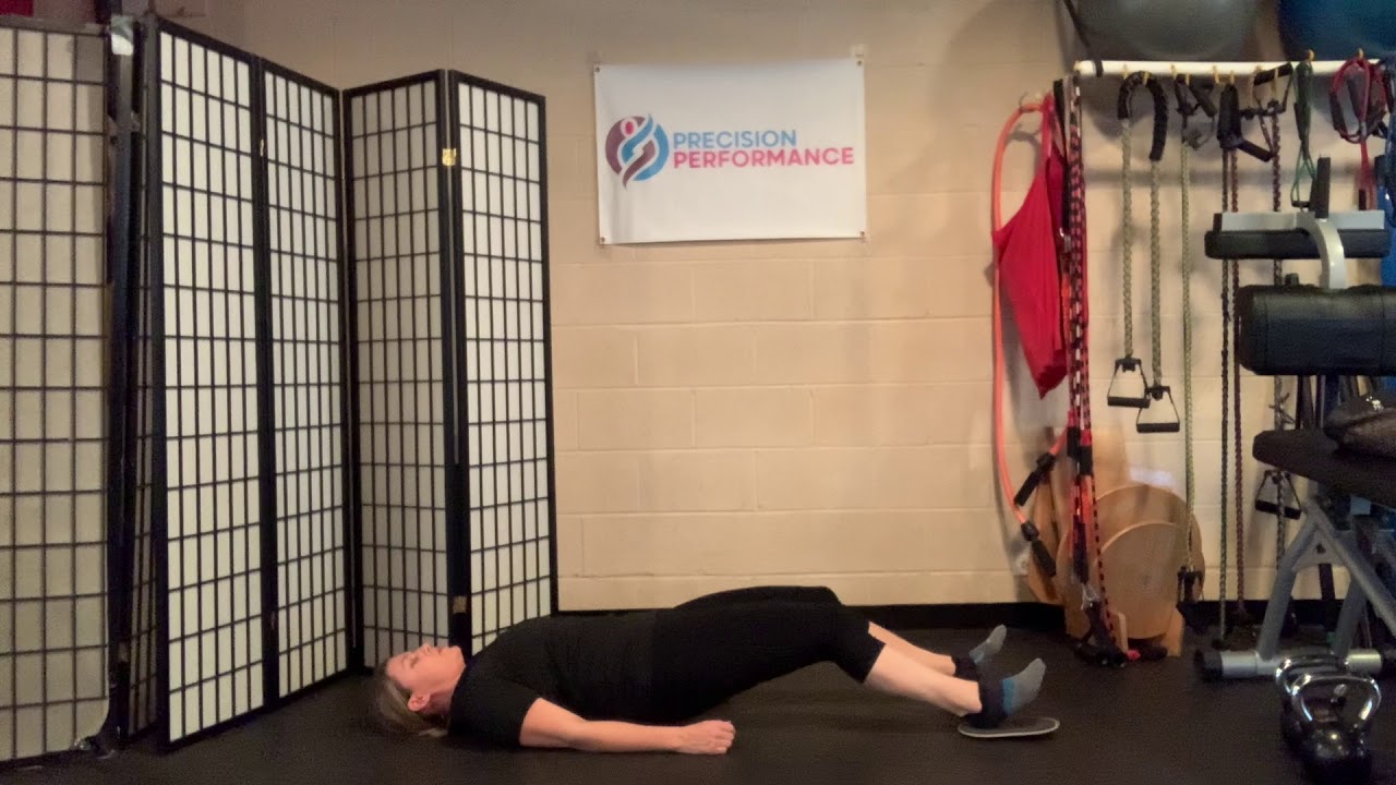 Eccentric Heel Slides Double Leg - YouTube