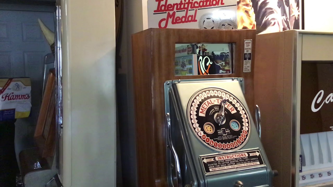 Harvard Stamper metal token stamp - YouTube