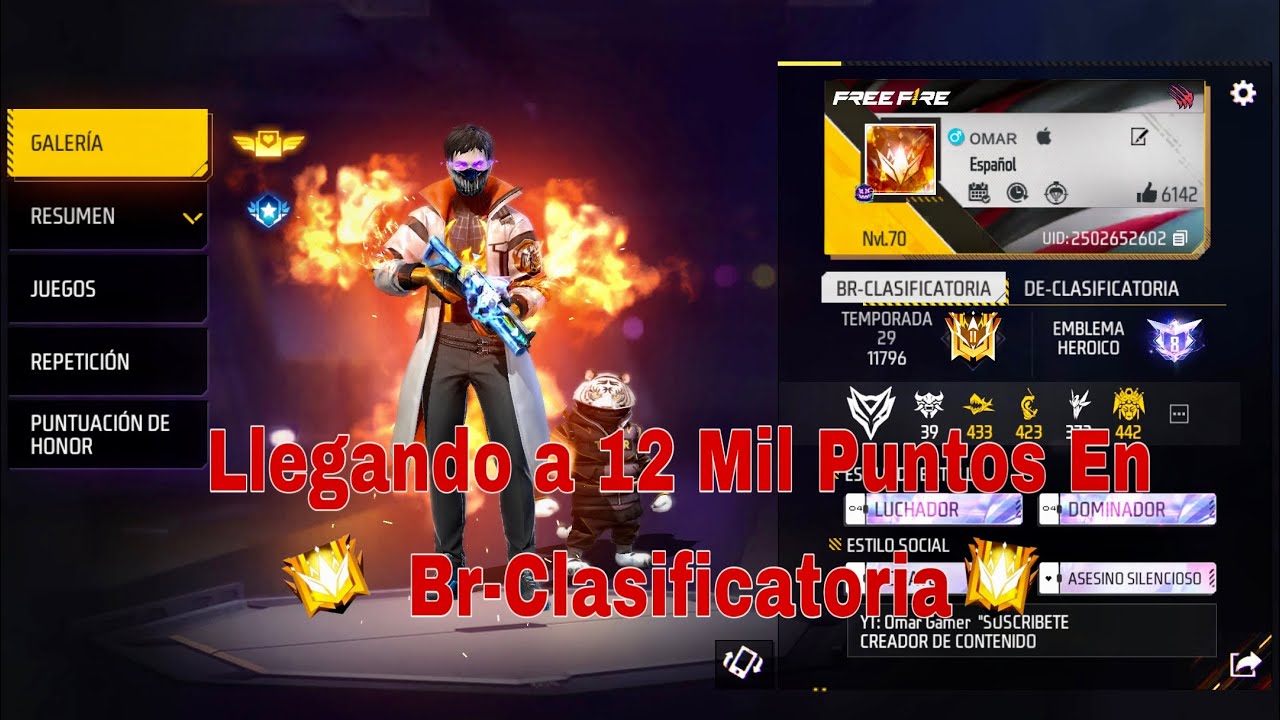 Llegando A 12 Mil puntos En BR-Clasificatoria |Omar Gamer - YouTube