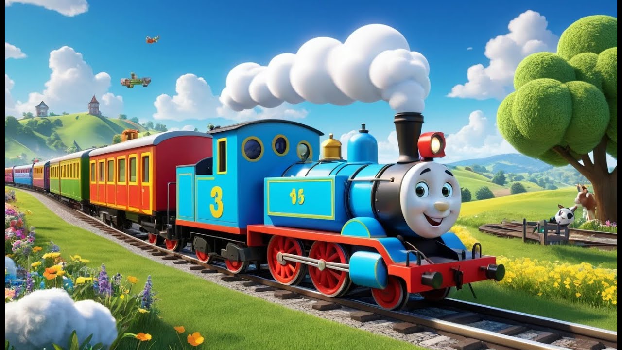 The Train on the Track Goes Choo Choo | Fun Train Song for Kids | All ...
