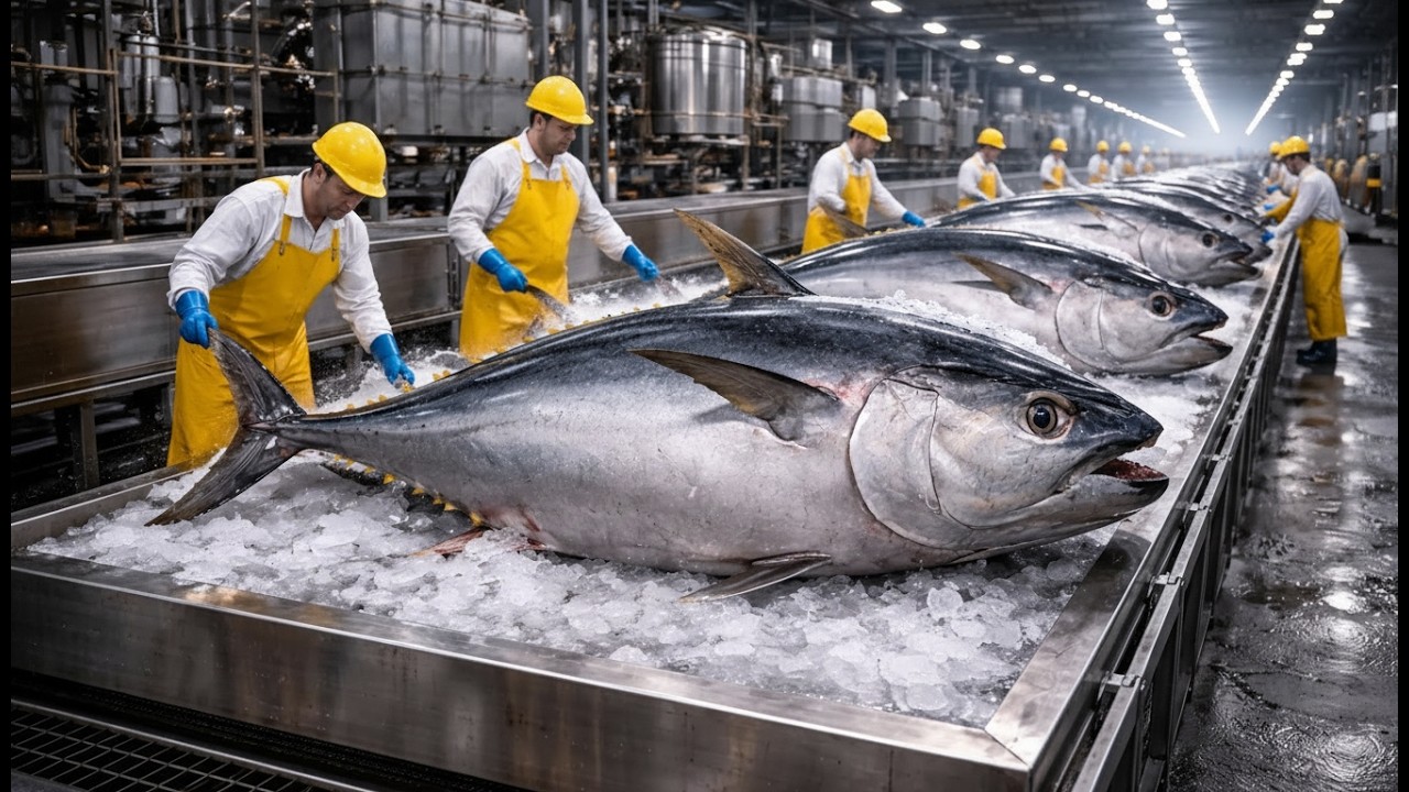 Inside a Canned Tuna Factory | How Millions of Tuna Are Processed Every ...