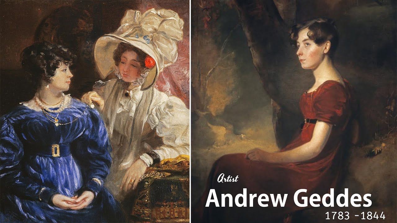 Artist Andrew Geddes (1783 - 1844) Scottish portrait painter and etcher ...