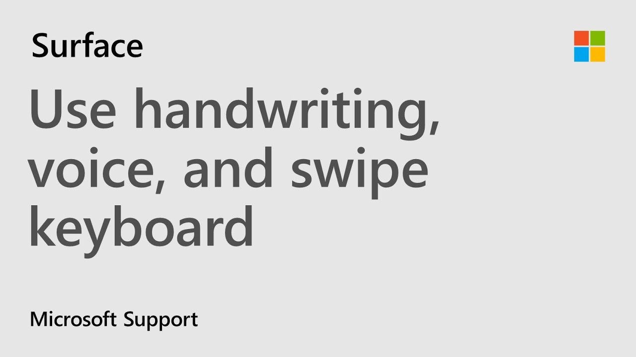 How to use handwriting, voice, and swipe keyboard in Windows 10 ...