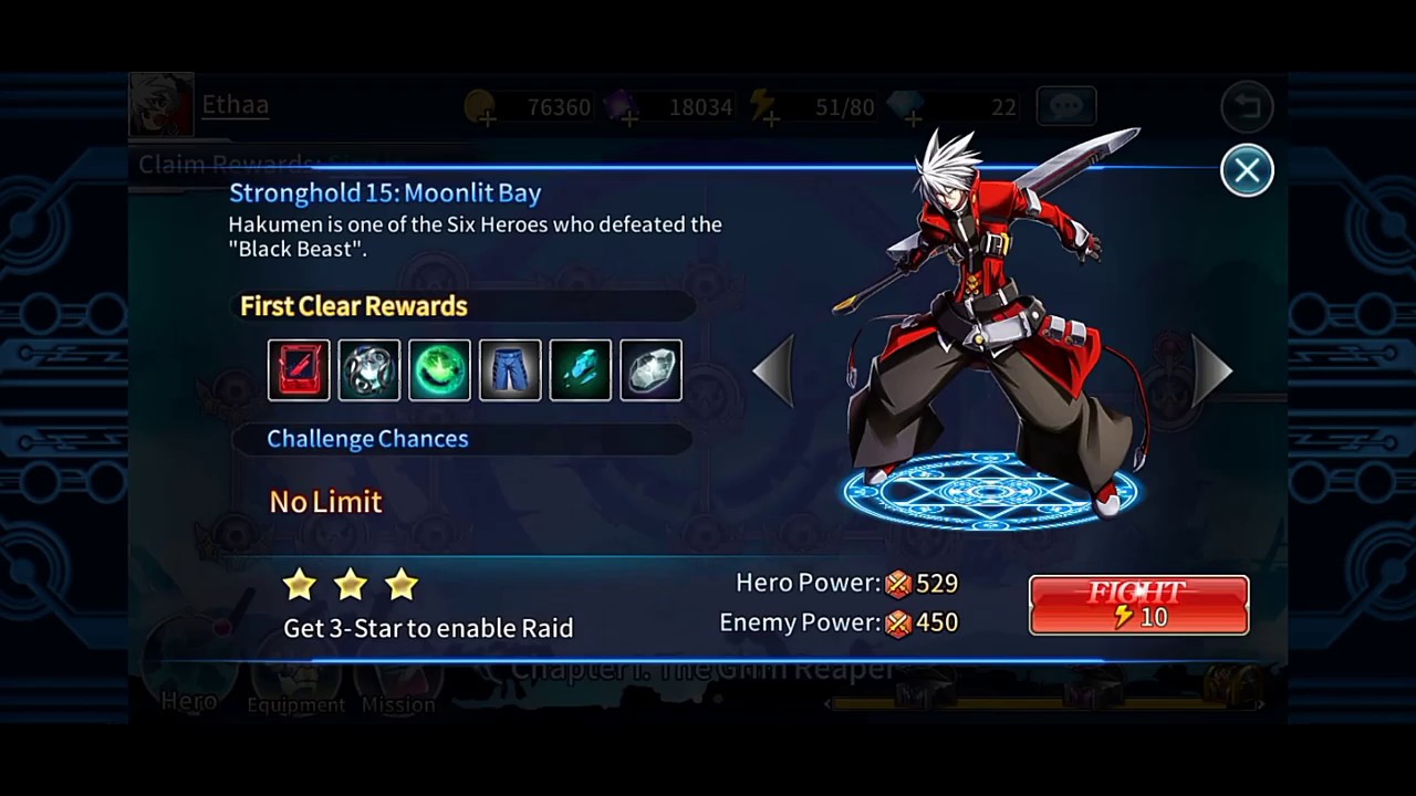 BlazBlue RR Android not bad. - YouTube