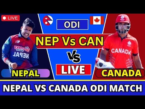🔴Live: NEPAL VS CANADA 2nd ODI MATCH 2024 LIVE || NEP VS CAN || CANADA ...
