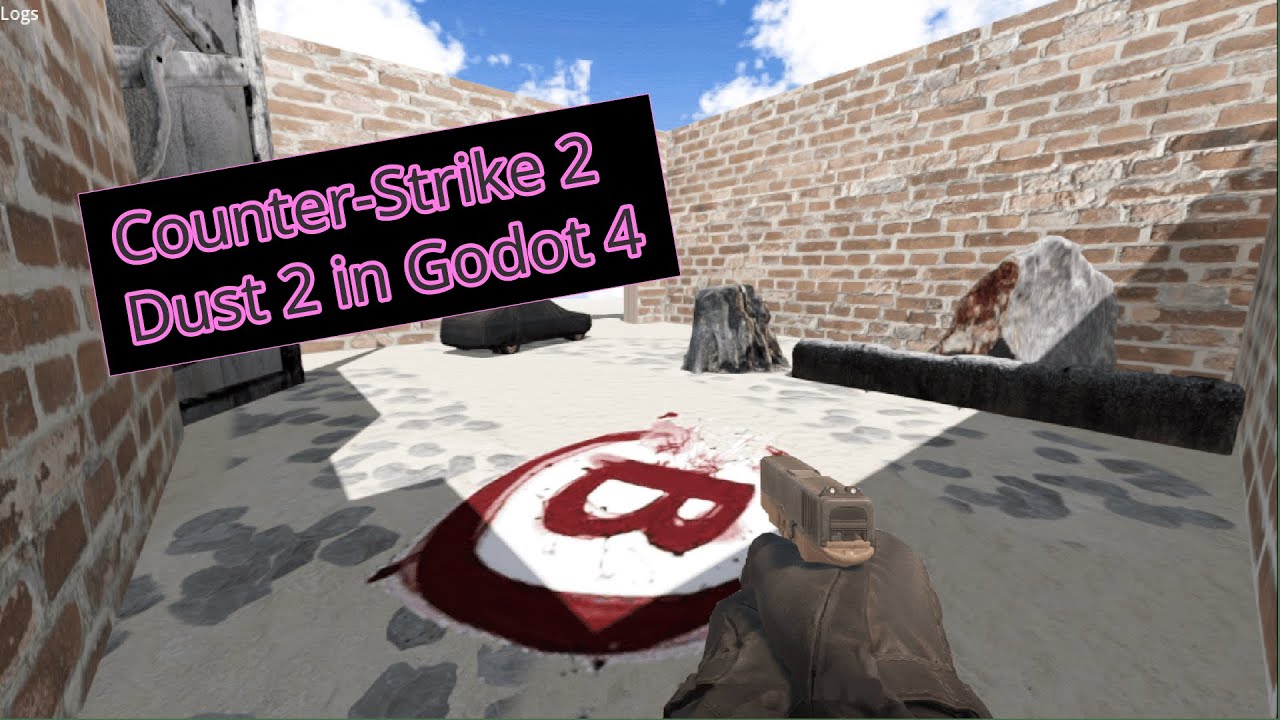 Counter Strike 2 Dust 2 remaster in Godot #godot #remastered #remake ...