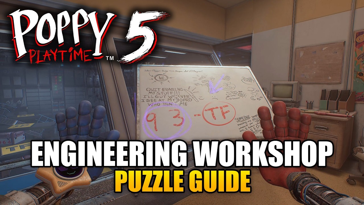 Poppy Playtime Chapter 5 - Engineering Workshop Locker Puzzle Code ...