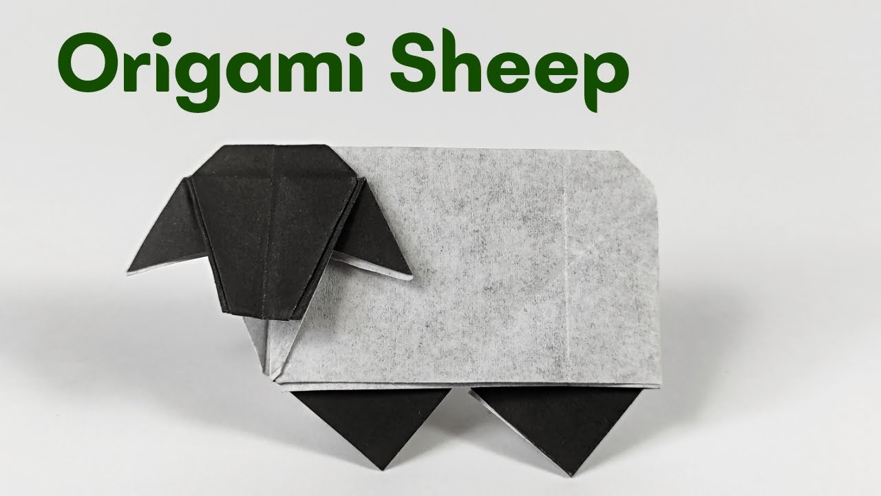 Origami Sheep 🐑 How to make a paper Sheep 🐑 Easy Origami Sheep with ...