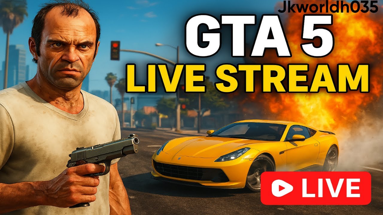 🔥 GTA 5 Live Stream – Free Roam, Heists & Chaos! 🚗💥 | Join the Fun! - YouTube