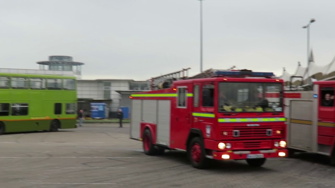 ALL 3 Dennis fire engines leveling - YouTube