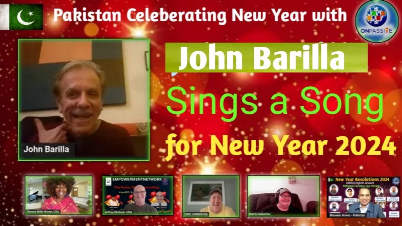 #ONPASSIVE, Pakistan Celebrated New Year 2024, John Barilla Sings a Song - YouTube