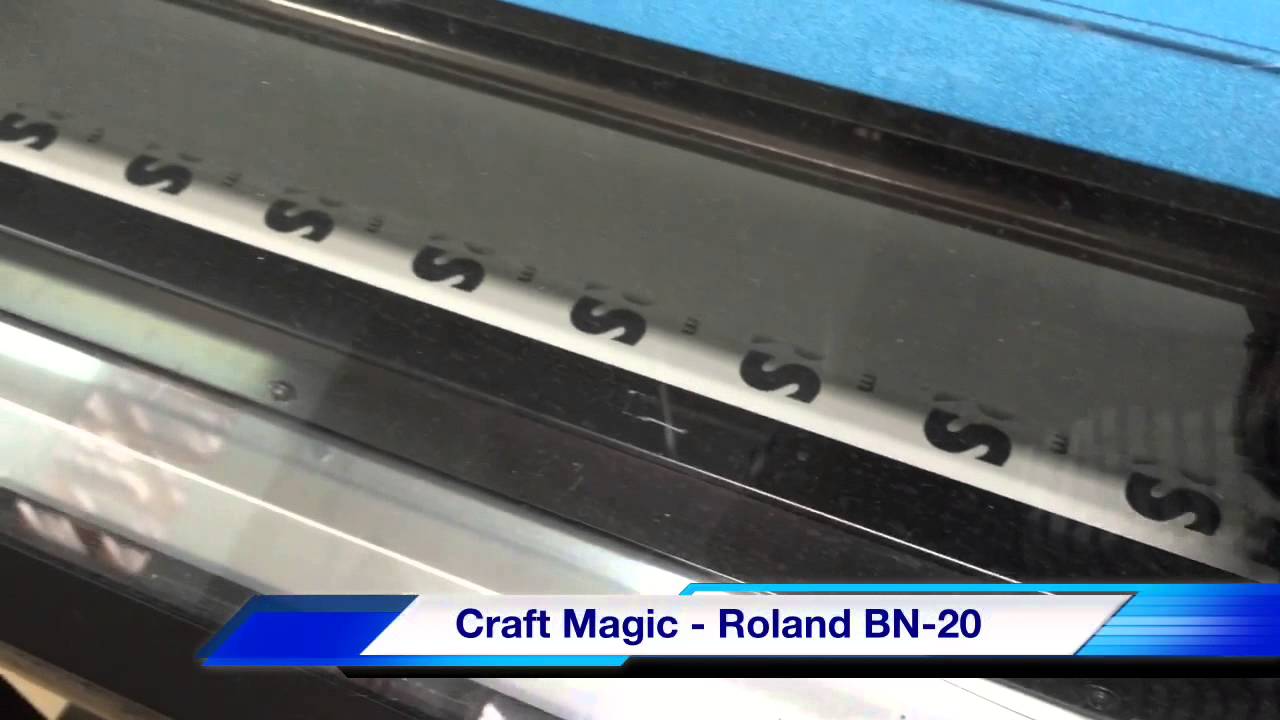 Roland BN-20, 20 in print N cut printer - YouTube