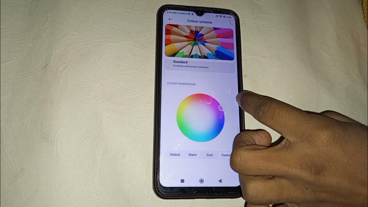 redmi 9i mein screen color Kaise change Kare, how to change screen colour in redmi 9i - YouTube