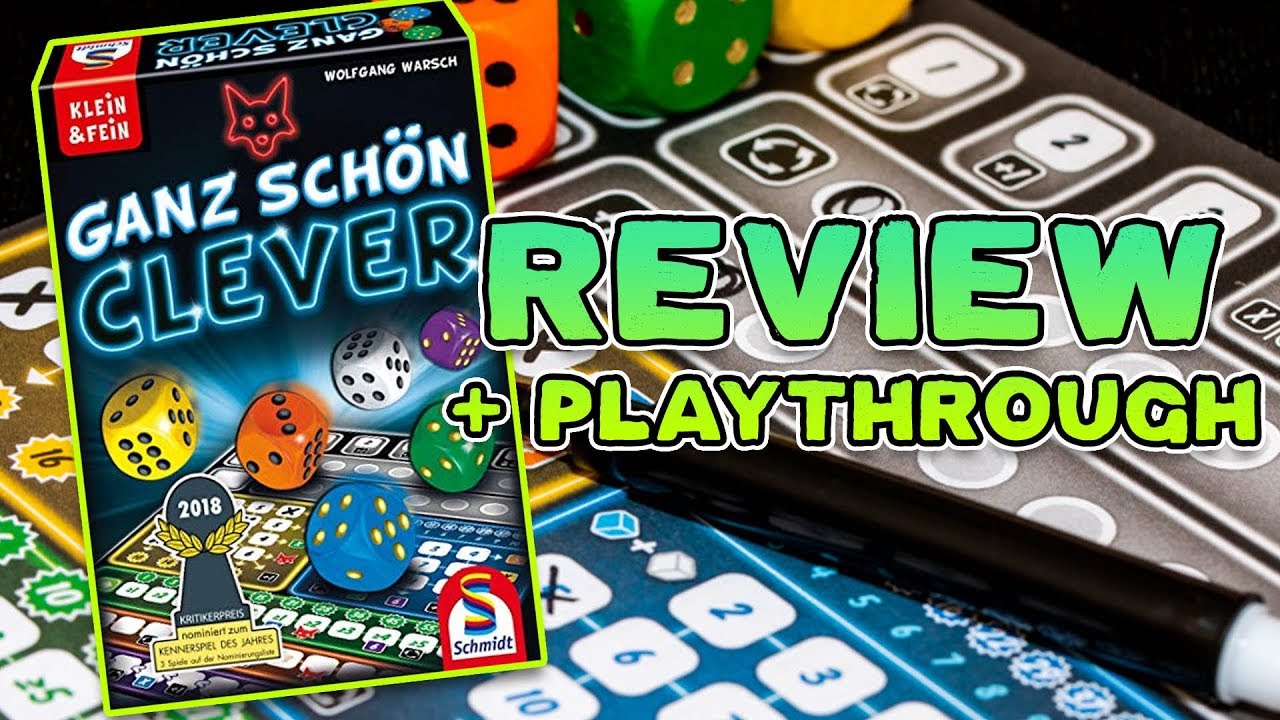Ganz Schön Clever! / That's So Clever! Board Game Review & Playthrough ...