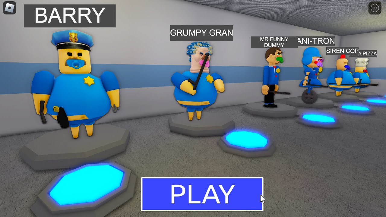 I BECOME EVERYONE BABY COP IN BARRY'S PRISON RUN! (FIRST PERSON OBBY ...