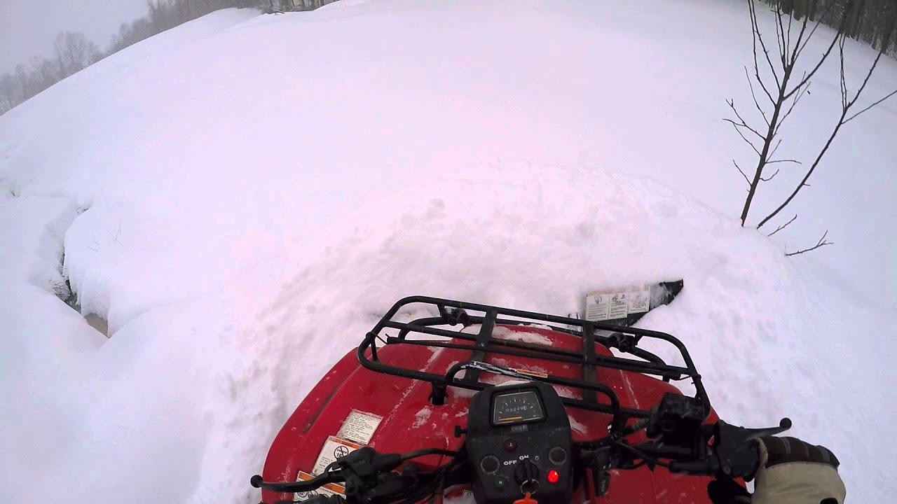 Jan 23 2016 Snow Storm - Plowing Driveway - YouTube