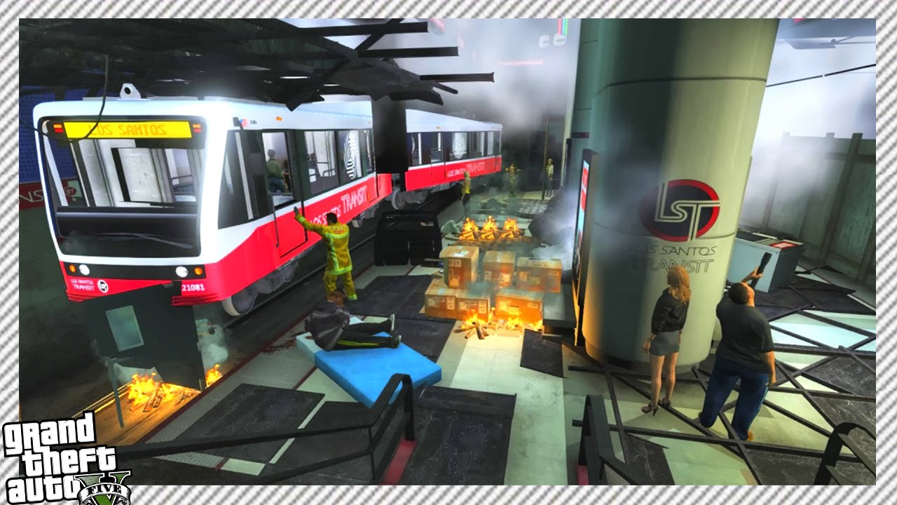 Terror Attack on Subway - GTA 5 MOD - YouTube
