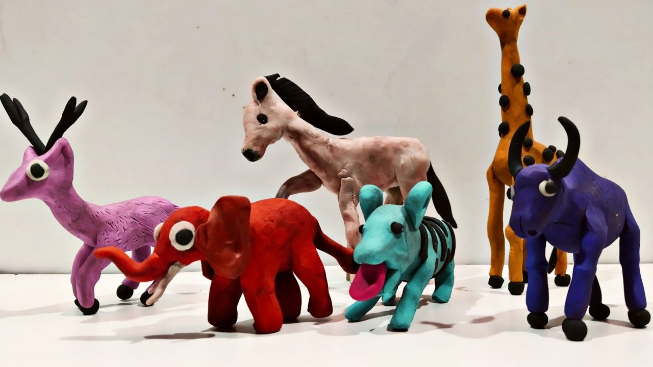 How to make easy clay Animals for Beginners| @jayanticlay - YouTube