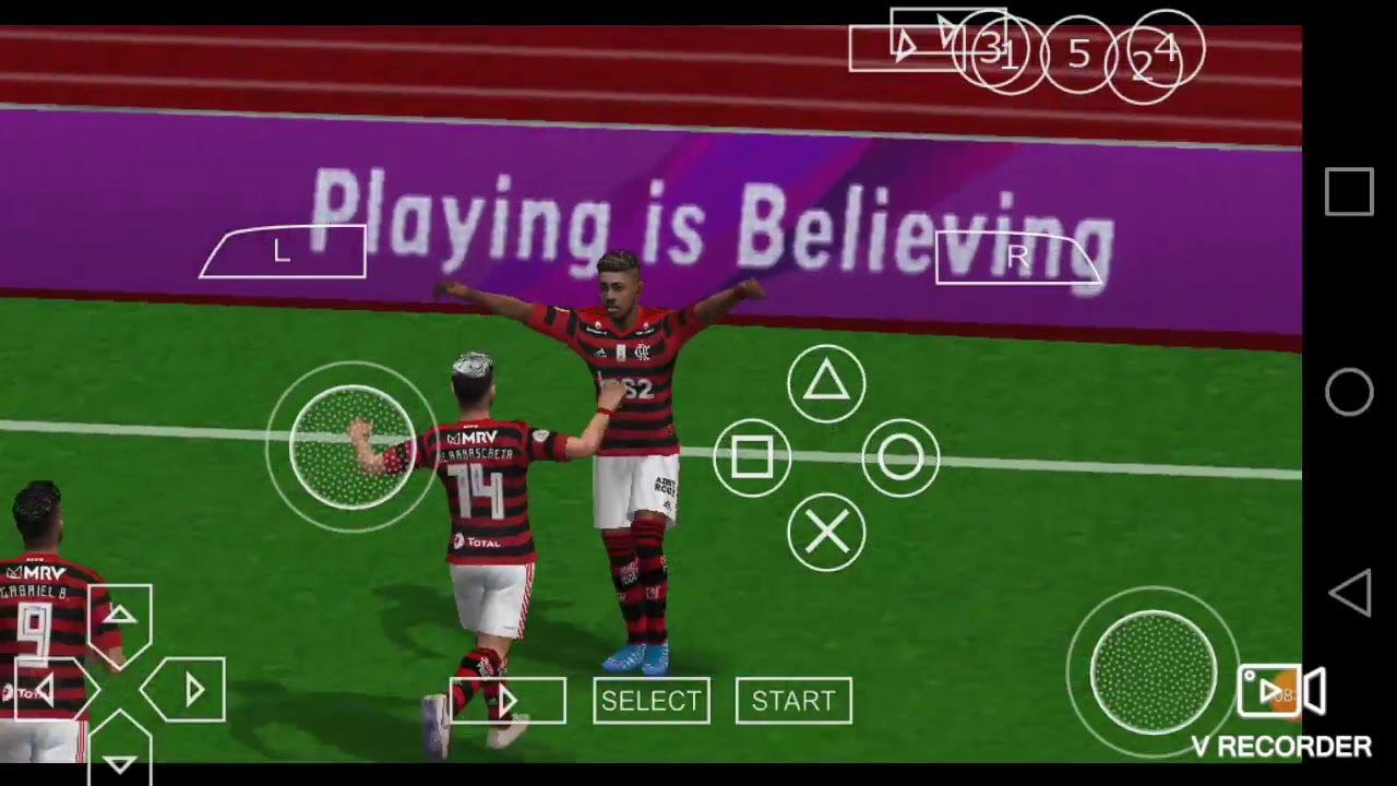 Gameplay jogando pes 2020 para psp amacei o palmeras - YouTube