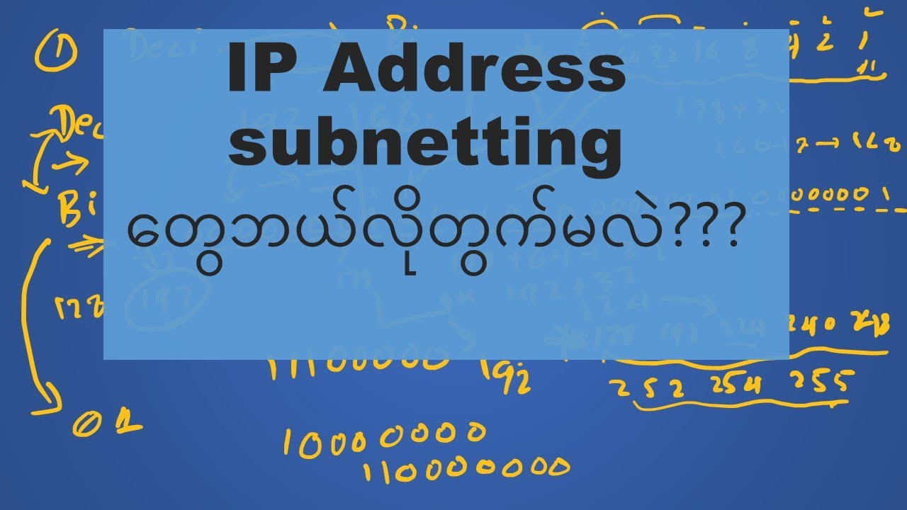 Learn Basic Networking Classful Subnetting In Burmese Youtube