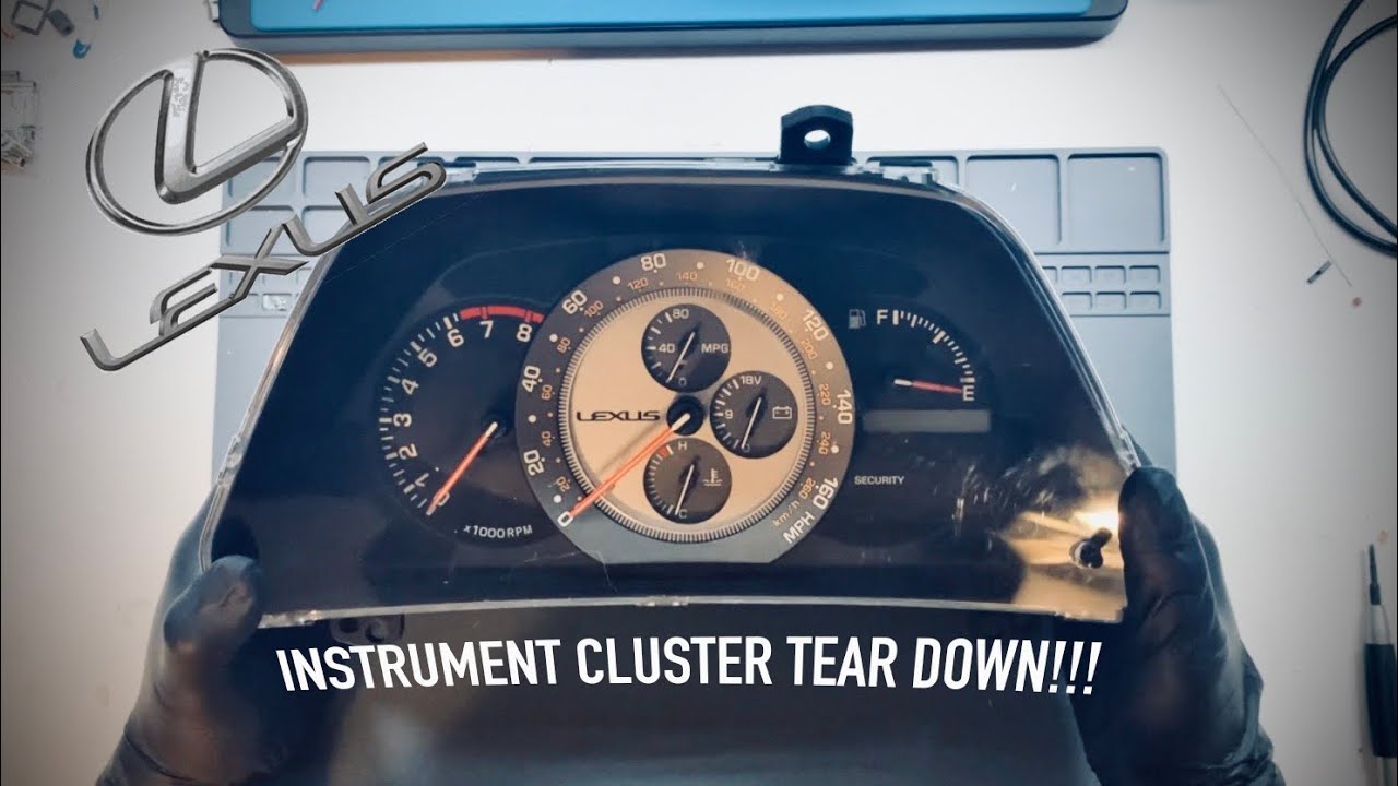 Lexus IS300 Instrument Cluster Tear Down - YouTube