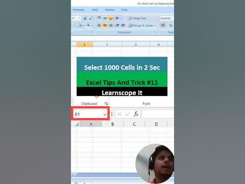 Select 1000 Cells in 1 Second in Excel #excel #msexcel #exceltips #exceltutorial #microsoftexcel ...