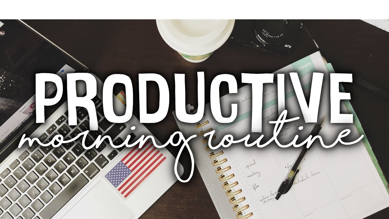 PRODUCTIVE MORNING ROUTINE | Online College & Youtuber - YouTube