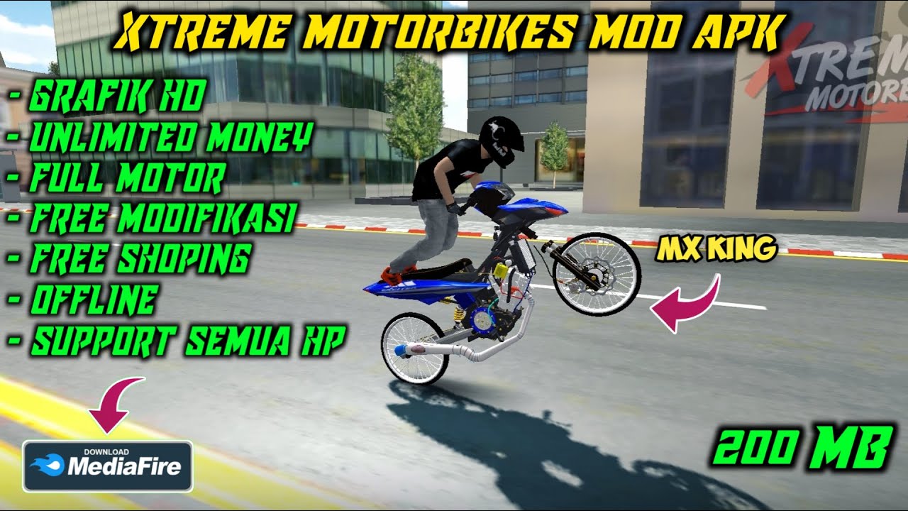 Game Xtreme Motorbikes Mod Apk Full Motor Drag & Sport di Android ...