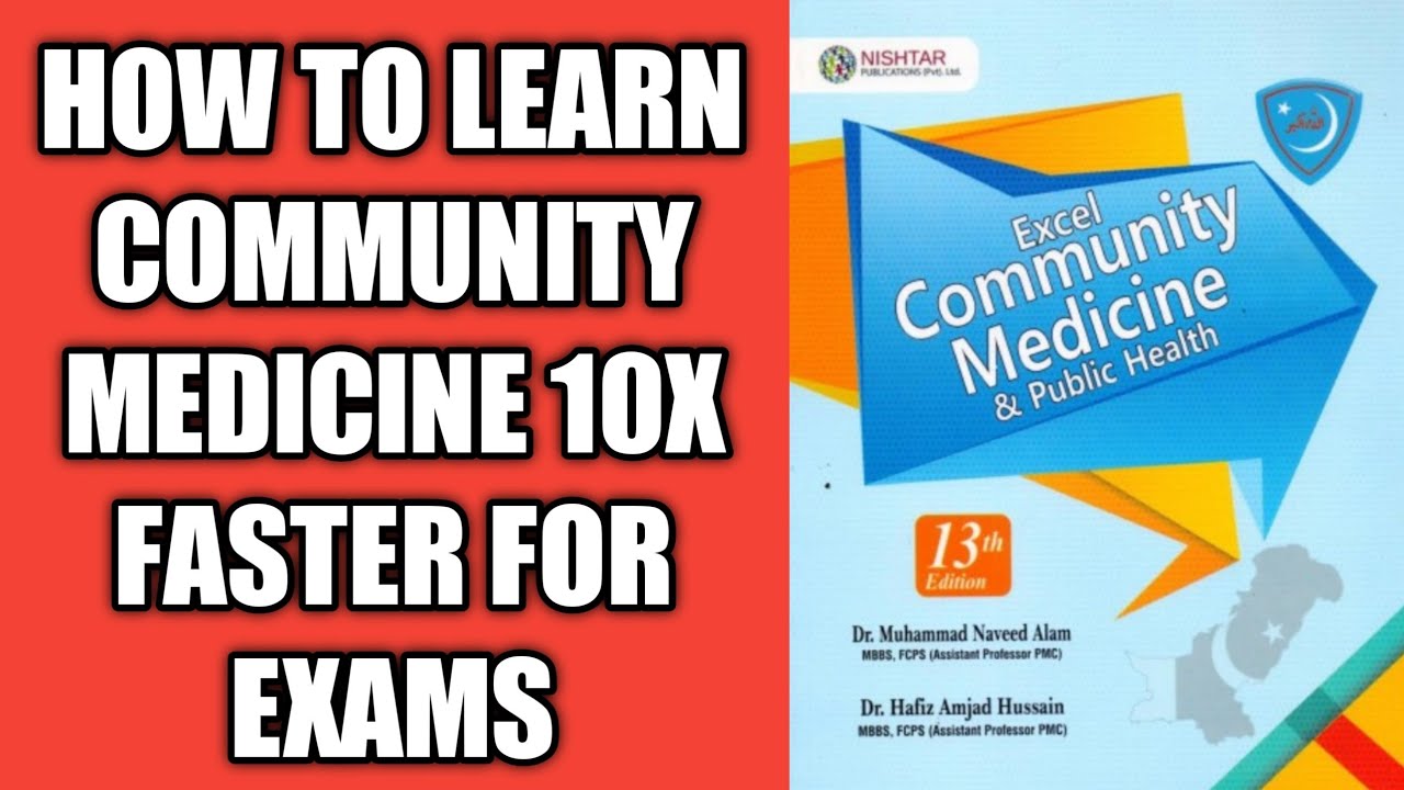 how to learn community medicine 10x faster || how to study community ...