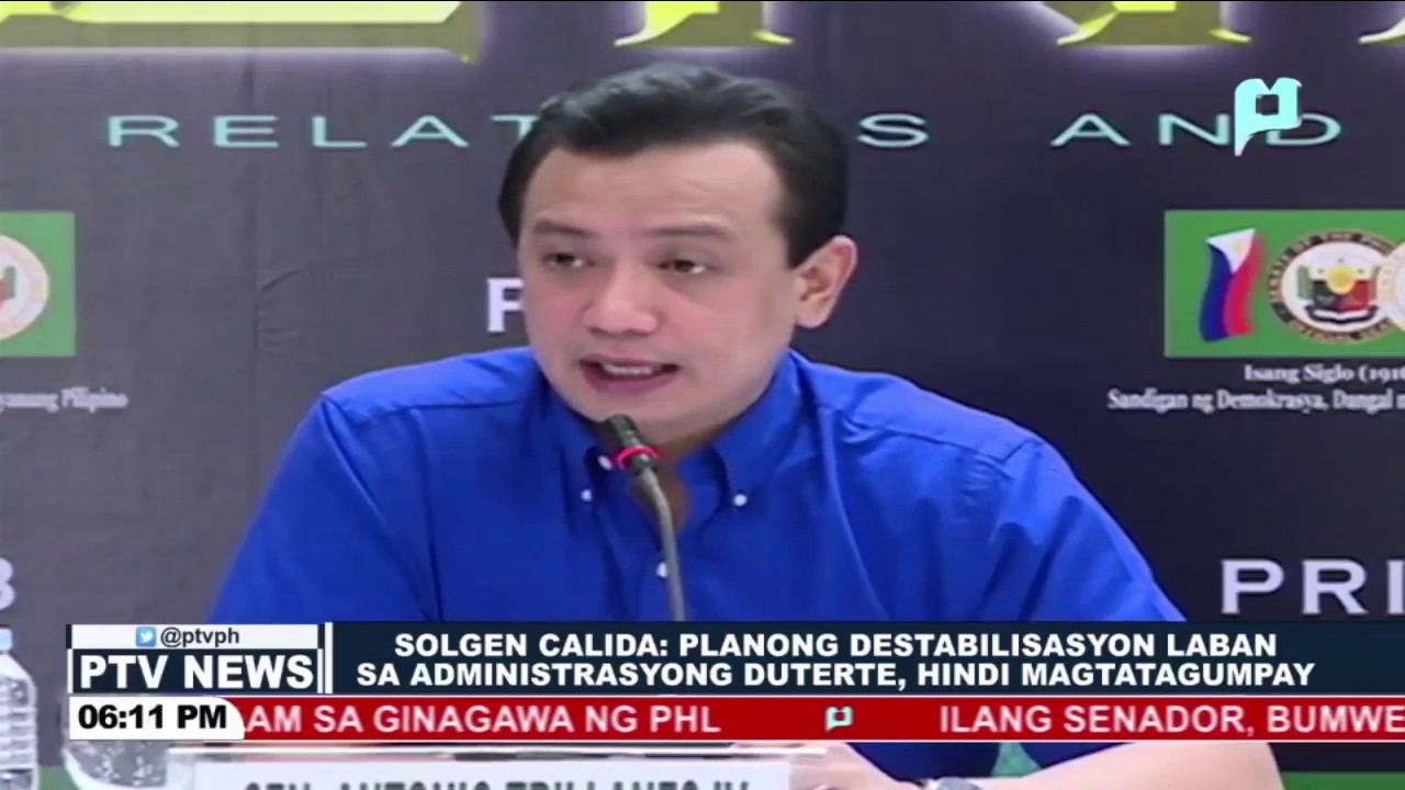 SolGen Calida: Planong destabilisasyon vs Administrasyong Duterte ...