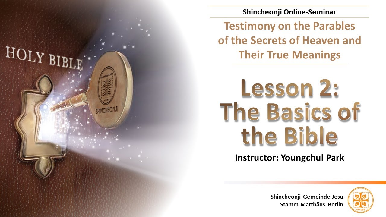 [Lesson 2] The Basics of the BibleㅣShincheonji Online Seminar - YouTube