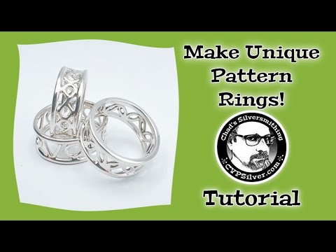 3 Unique Pattern Rings: A Silversmithing Tip - YouTube