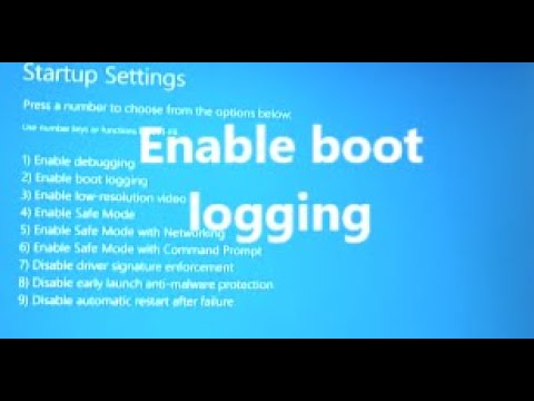 Enable Boot Logging Windows 11, 10, 8 - YouTube