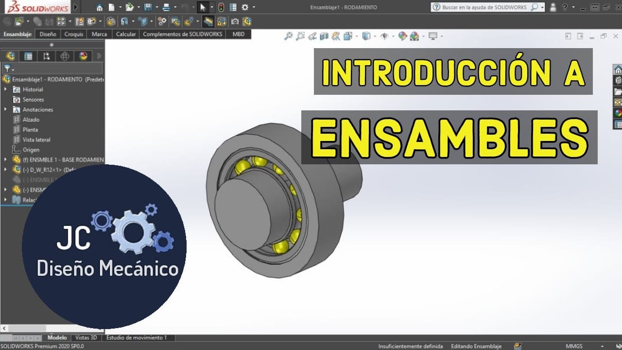 INTRODUCCIÓN A ENSAMBLES EN #SOLIDWORKS - YouTube