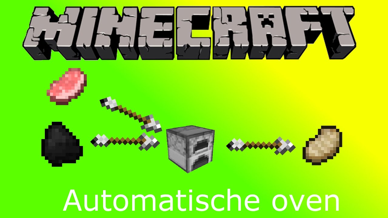 Minecraft | Hoe maak ik een automatische oven | 1.8/1.9 - YouTube