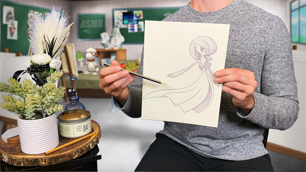 ️ Drawing Your Portrait (You're a Pokémon) | Drawing You ASMR Roleplay ...