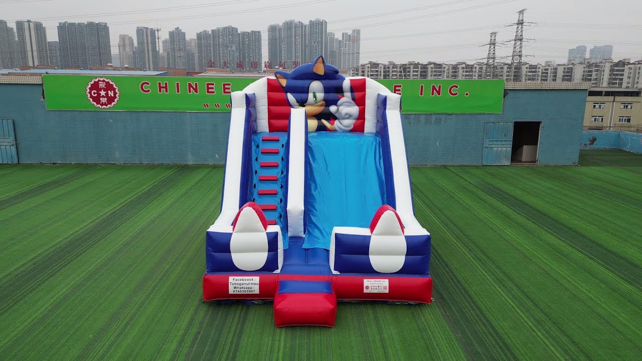 🚀 Sonic-Themed Inflatable Slide – Ultimate Fun by Chinee Inflatables! 🎉 ...