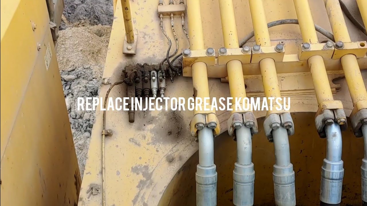 Replace Injector Grease PC2000-8 Komatsu - YouTube