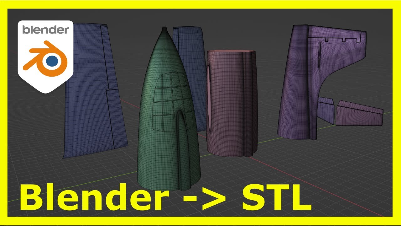 Como exportar do Blender para STL - YouTube