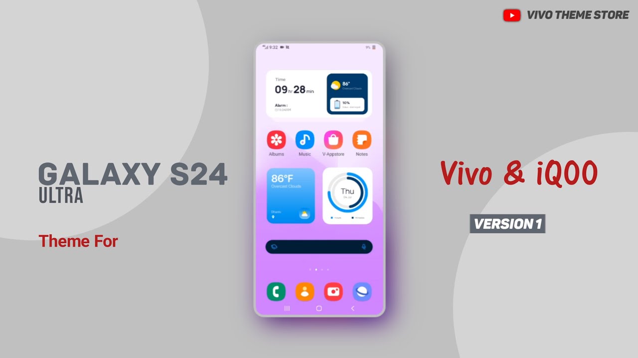 Galaxy S24 Ultra V2 Theme For Any Vivo iQ00 Android Devices| #vivotheme ...