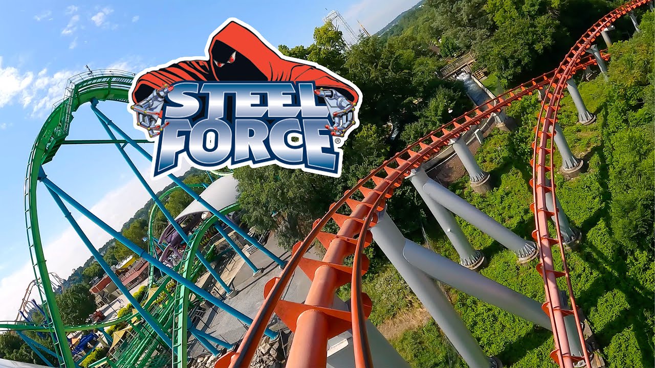 Steel Force Front Row POV Dorney Park Airtime Packed Morgan Hyper ...