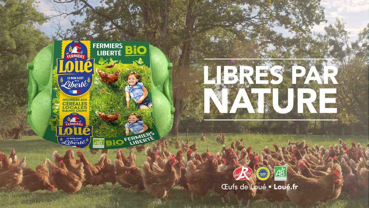 PUB TV - LOUÉ LIBRES PAR NATURE (Oeufs - 15s.) - YouTube
