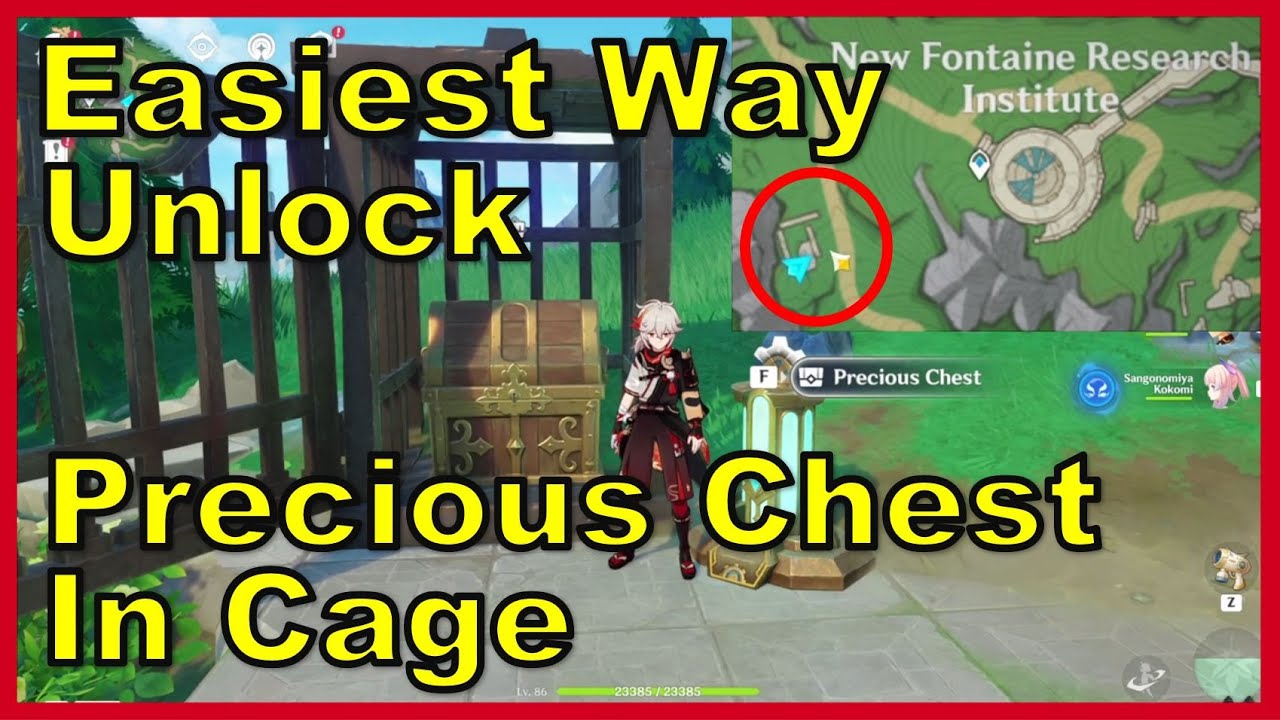 Easiest Way To Unlock Precious Chest In A Cage At West of New Fontaine ...