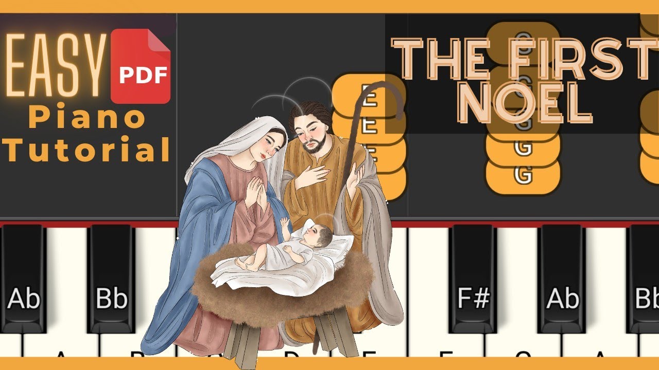 The First Noel: Easy Piano Tutorial | Christmas Carols - YouTube