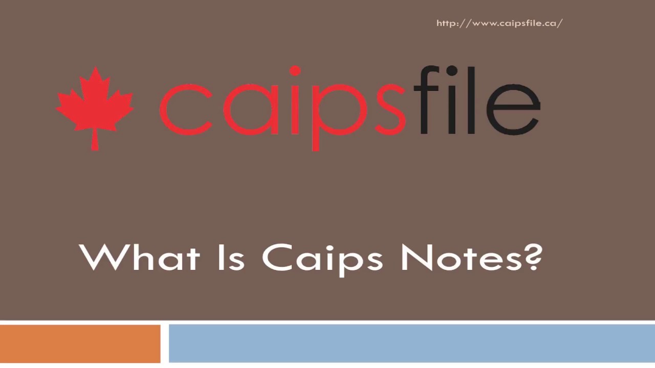 What is Caips Notes l Caipsfile - YouTube