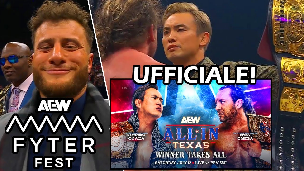 Ora è UFFICIALE: OMEGA VS OKADA AD AEW ALL IN. REVIEW DELLA PRIMA PARTE ...
