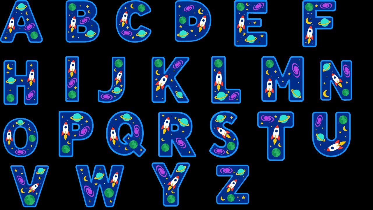 ABC in Outer space| Learn letter A-Z with Planets and Stars| fun ...