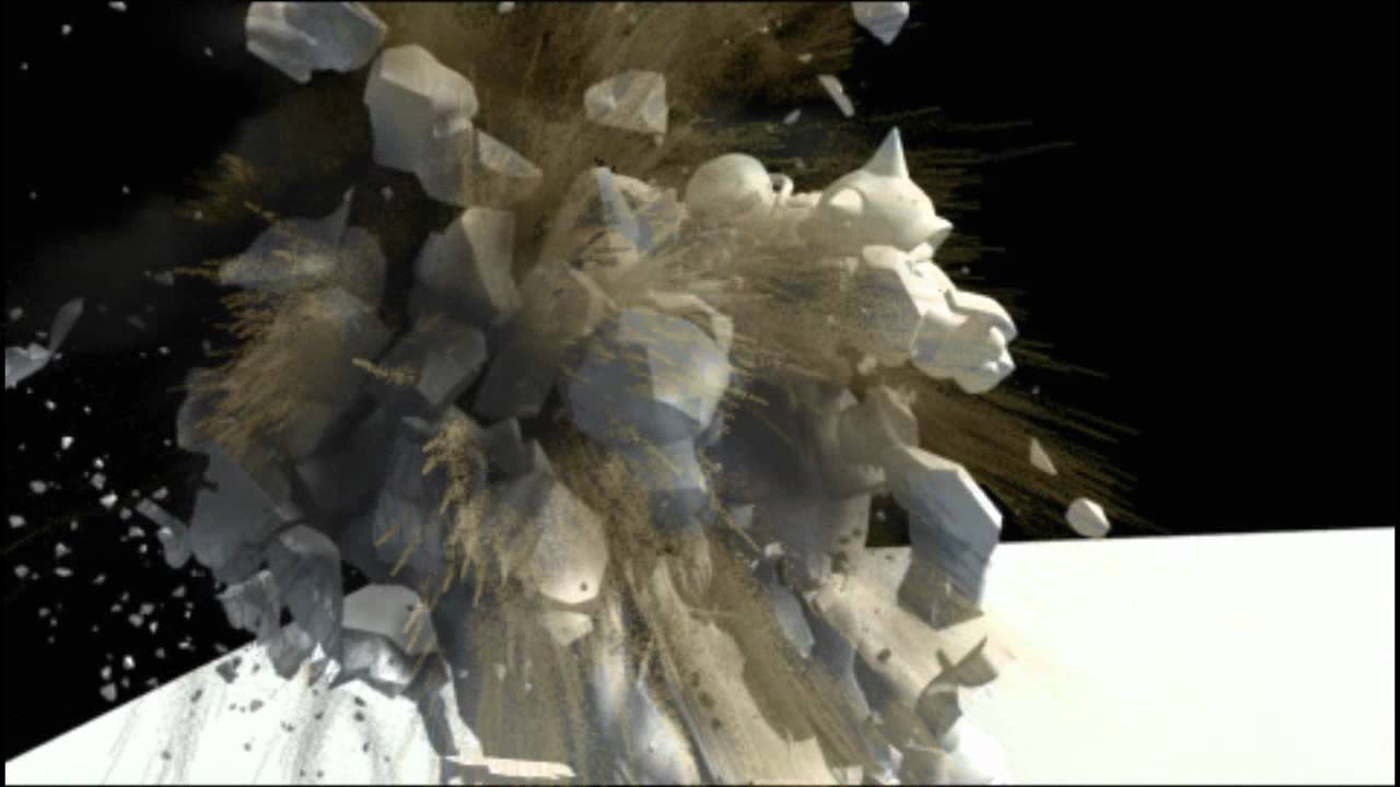 Gundam and explosion with Krakatoa and FumeFX test02 - YouTube