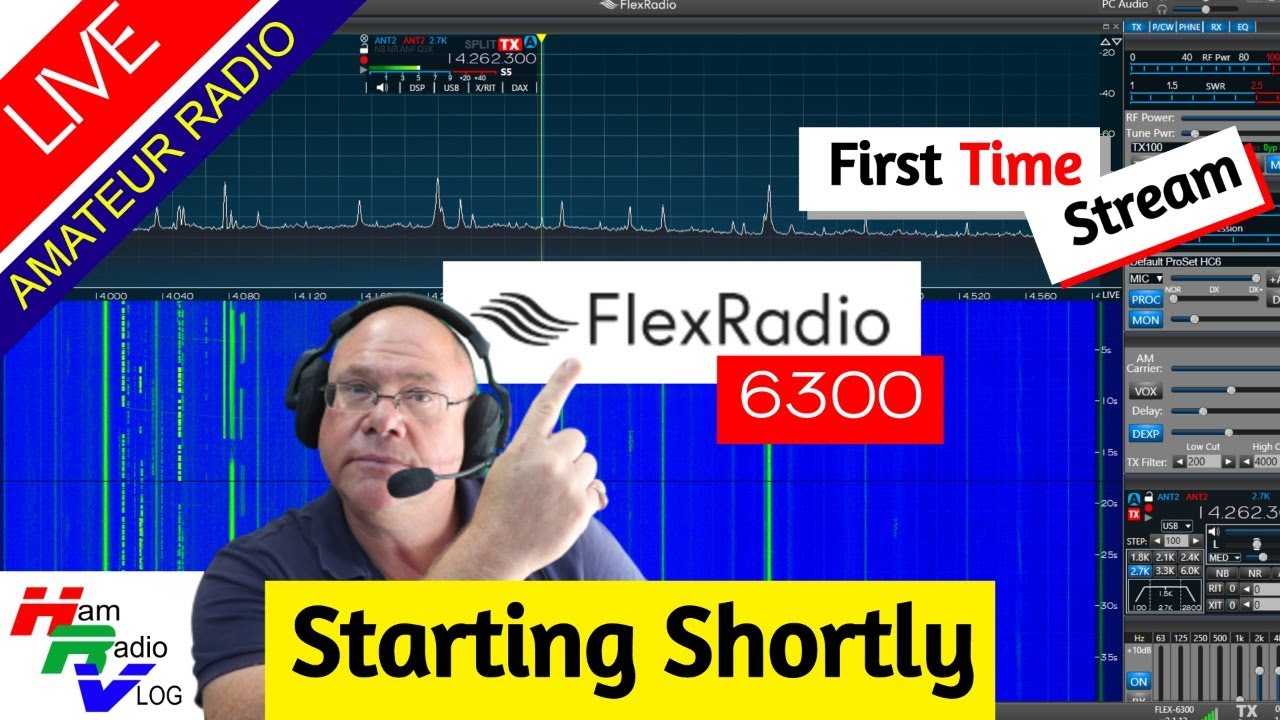 First Stream with the new Flex 6300 - YouTube